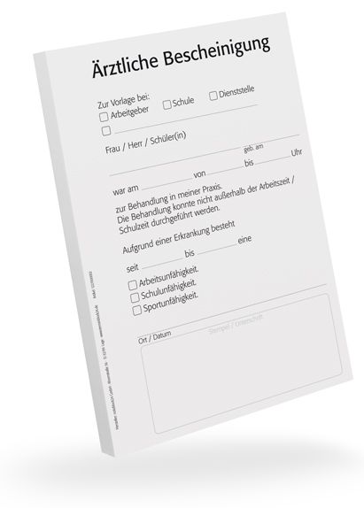 Ärztliche Bescheinigung | 1227000002